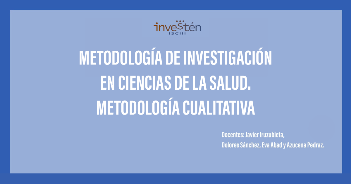 Curso online: Metodología de la Investigación en Ciencias de la salud ...